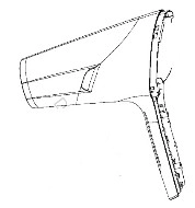 mka SEB TEFAL ROWENTA KRUPS fen za kosu prednji deo kucista CS-10000814 - CS-10000814