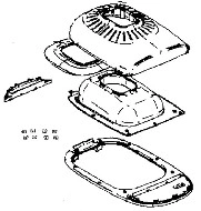 mka SEB TEFAL ROWENTA KRUPS MOULINEX pekara za hleb spoljasnji deo poklopca SS-189809 - SS-189809