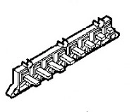 sus ELECTROLUX AEG ZANUSSI dugmadi ispod maske seta tastera - 1251255103