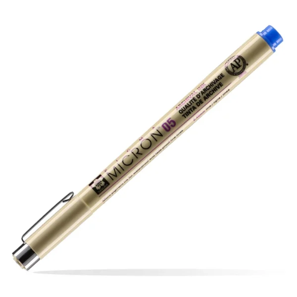 Pigma Micron 05, liner, blue, 0.45mm