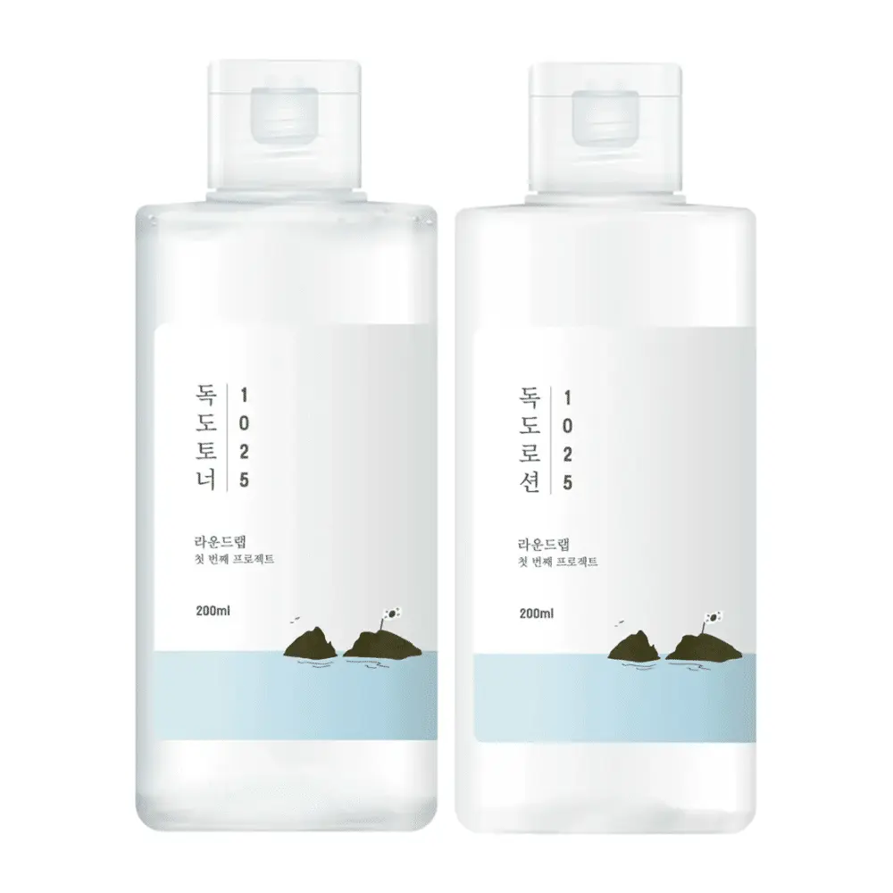 Round Lab Toner za lice 1025 Dokdo, Vegan, 200 ml + Losion za lice Dokdo, Vegan, 200 ml
