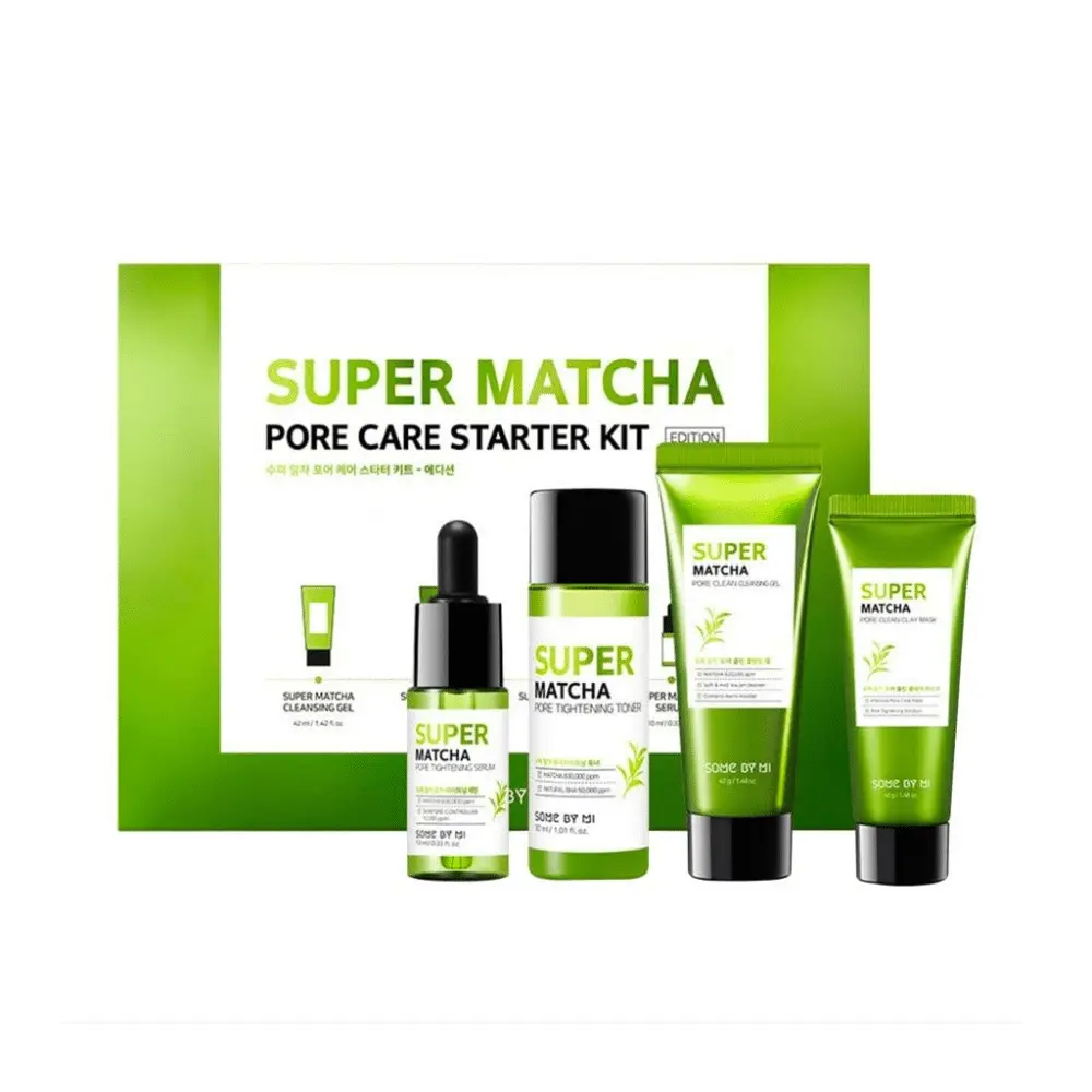SomeByMi Set za negu lica Super Matcha Pore Care Starter Kit, 4 komada