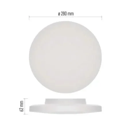 Emos zm7150 Led panel nadgradni dioni okrugli beli podesiv cct, 10/15w 1150/1725 lm, ip55 28x6,2cm ( 3697 )