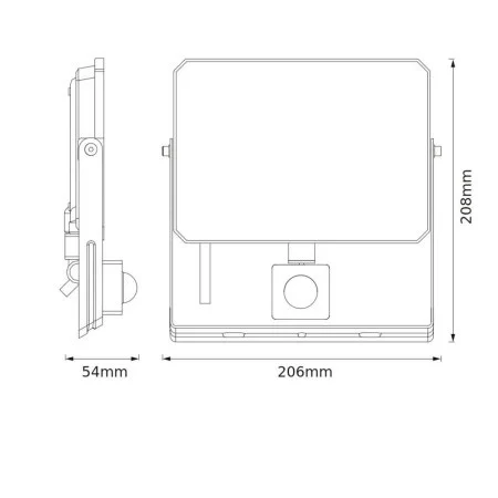 Osram fl reflektor lux senzor 50w 6500k ip65 crni ( o89846 )