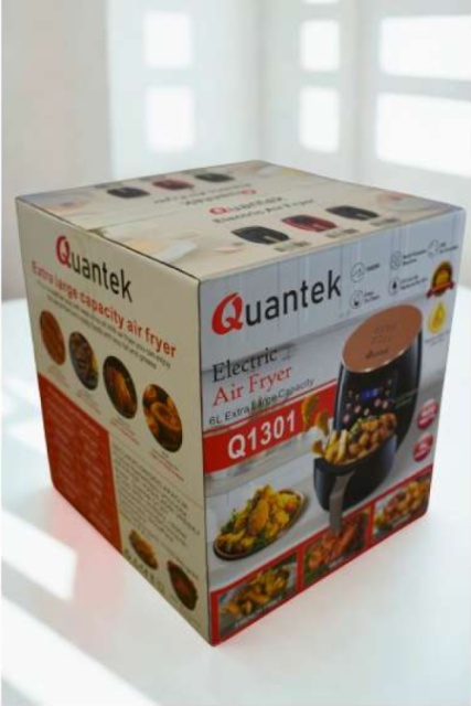 Quantek q1301bk air fryer sa tajmerom, lcd, 6l, 1600w, crna