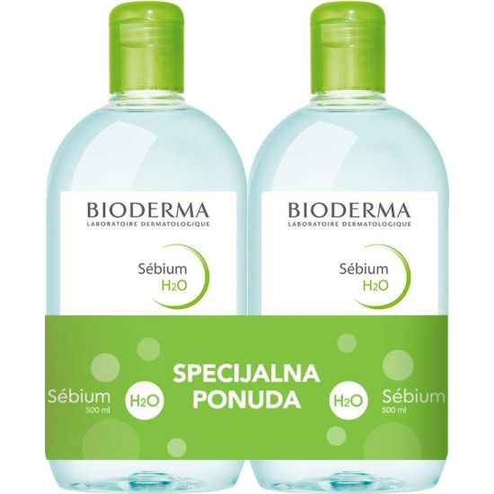 Bioderma Sebium H20 Micelarna voda 2 x 500 ml