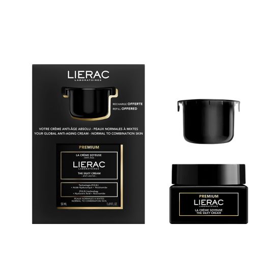 Lierac Set Premium Svilenkasta krema 50ml, Poklon Svilenkasta krema-Dopunsko pakovanje 50ml