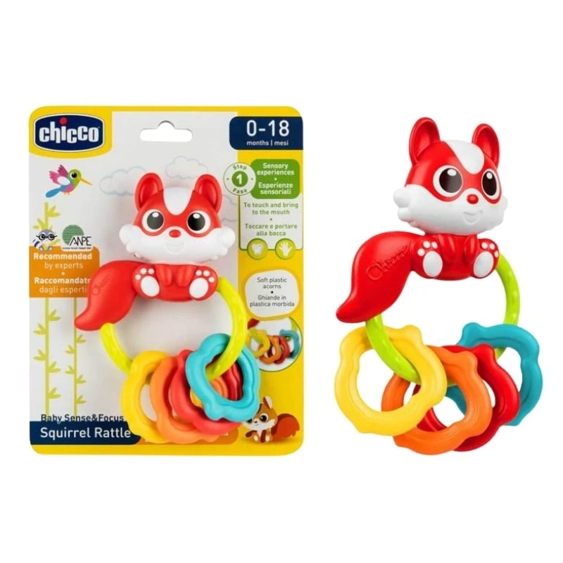 Chicco Toys senzorna zvečka / glodalica za bebe Lisica