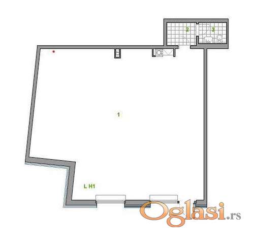 West 65, izdavanje, nov, atraktivan lokal 103m2 ID#10272