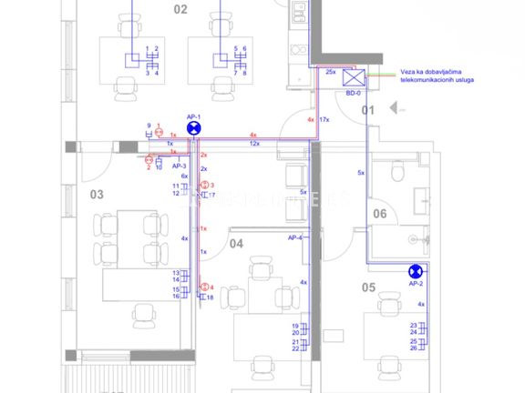 IZDAJE SE — Premium višenamenski prostor, 97 m² (prizemlje), „Magnolija”, kompleks Novi Niš