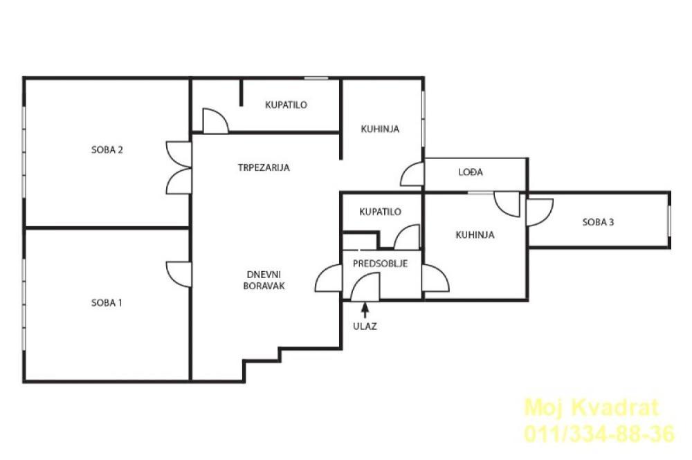 Četvorosoban stan na prodaju, 100m2, 270.000€