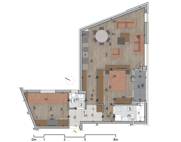 Centar grada, Trosoban stan na prodaju, 73.82m2, 184.550€
