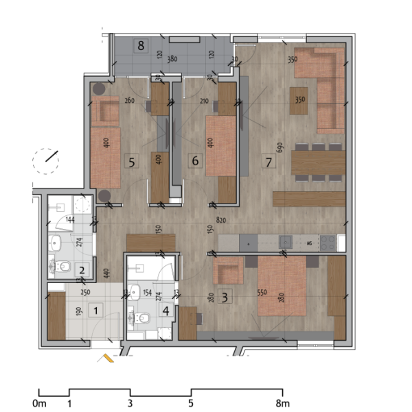 Troiposoban stan na prodaju, 82.76m2, 206.900€