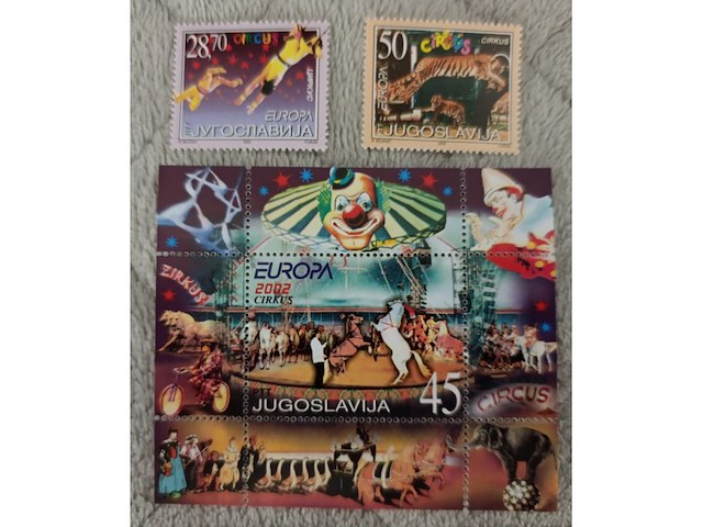 Jugoslavija 2002 Europa CEPT Cirkus MNH