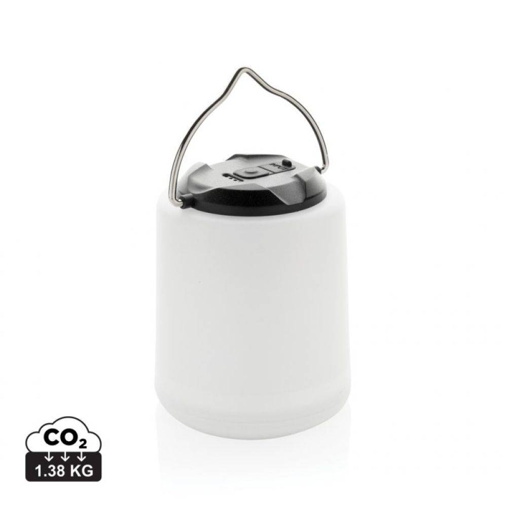 Limio RCS recycled plastic portable re-chargeable table lamp