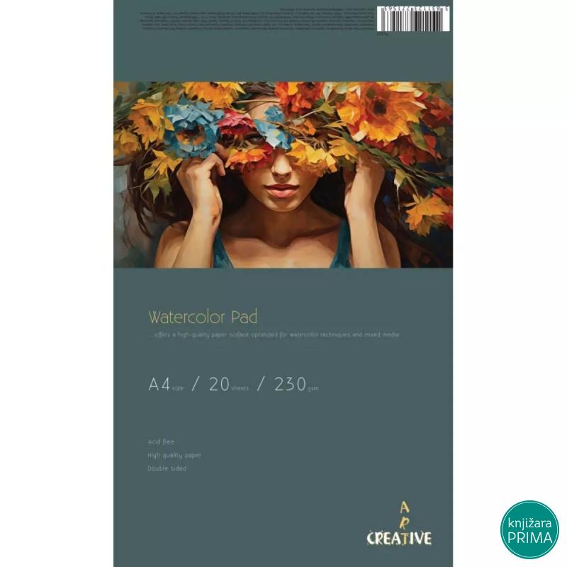 Akvarel blok A4 CREATIVE 230g 20l