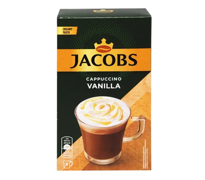 Јacobs Instant kafa Capucino vanila, Paket, 8 x 12g