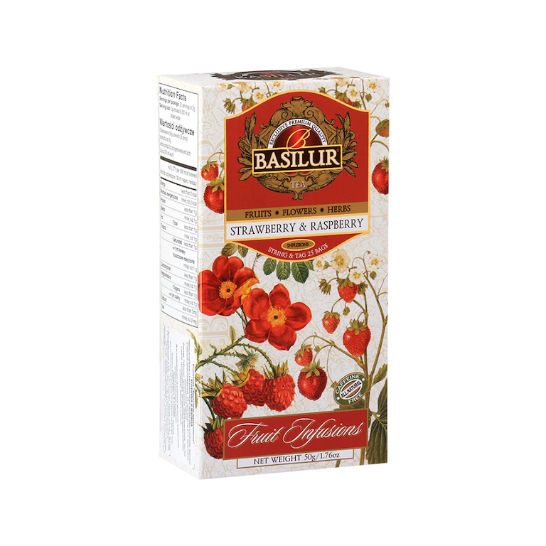 Basilur Fruit Infusions – Jagoda i Malina 25×1