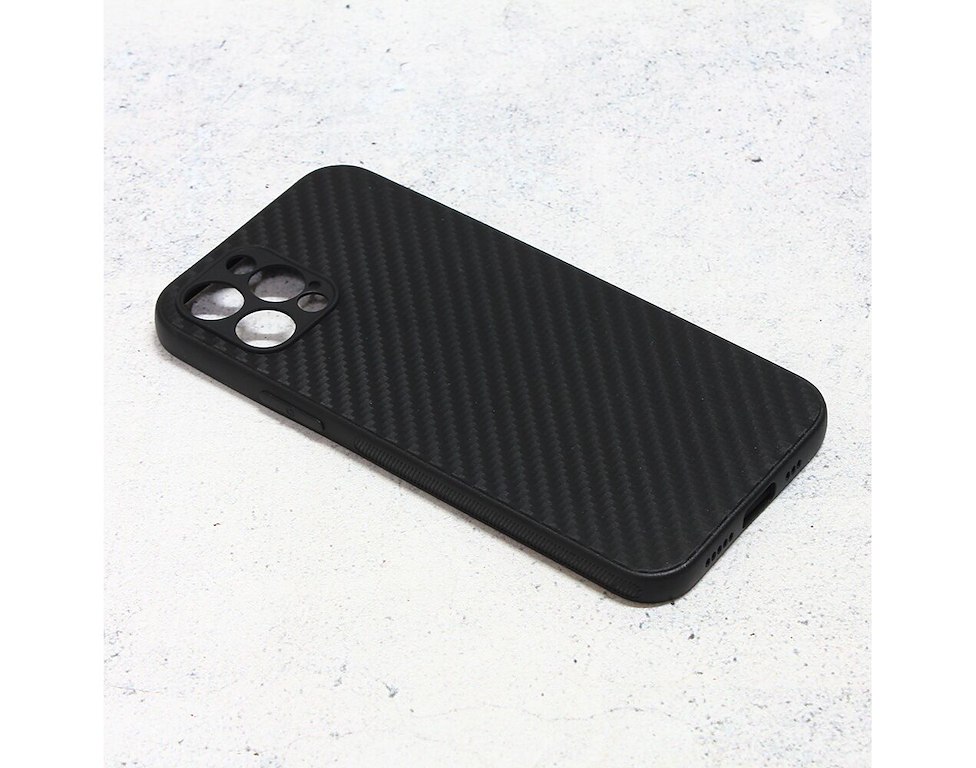 Futrola Carbon fiber - iPhone 12 Pro 6.1 crna