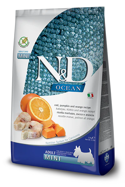 N&D - OCEAN GF | Mini - Cod & Orange - Pumpkin