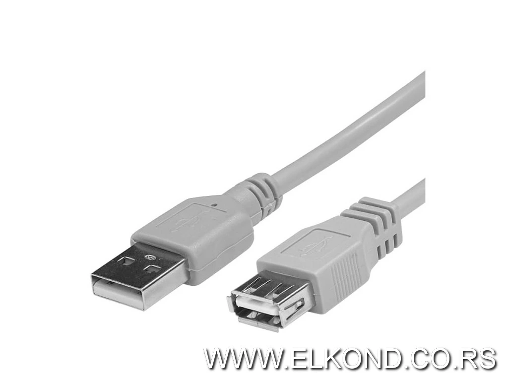Kabel USB-A - USB-A ženski 1.8m