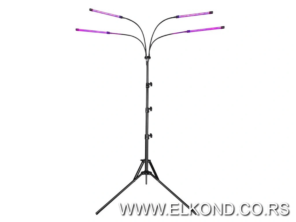 Led lampa za biljke četvorostruka R+B tripod 16W/USB