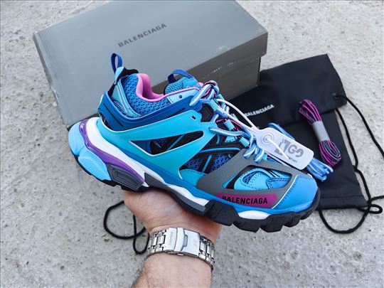 Balenciaga Track, Light Blue Pink; Nove Patike