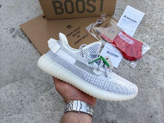 Yeezy 350 Boost V2, Static White; Adidas patike
