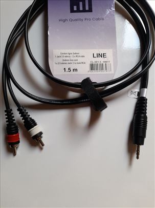 Hilec 3,5mm - 2xRCA 1,5m