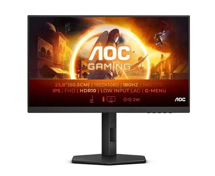 AOC 24G4X 23,8 "/ IPS/1920x1080/ 80Hz/1msGt /HDMIx2,D/GSINC CRNI Monitor