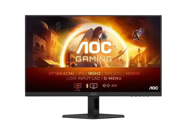 AOC 27G4XE 27"/IPS/1920x1080/180Hz/1ms GtG/HDMIx2,DP/Gsync/VESA CRNI Monitor