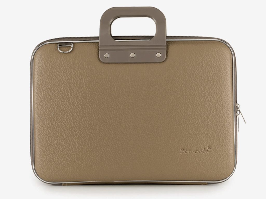 Bombata Torba classic vinil laptop briefcase 15", Dove Gray Taupe, E00332 21