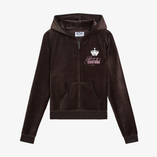 JUICY COUTURE Dukserica Zip Velour Hoodie
