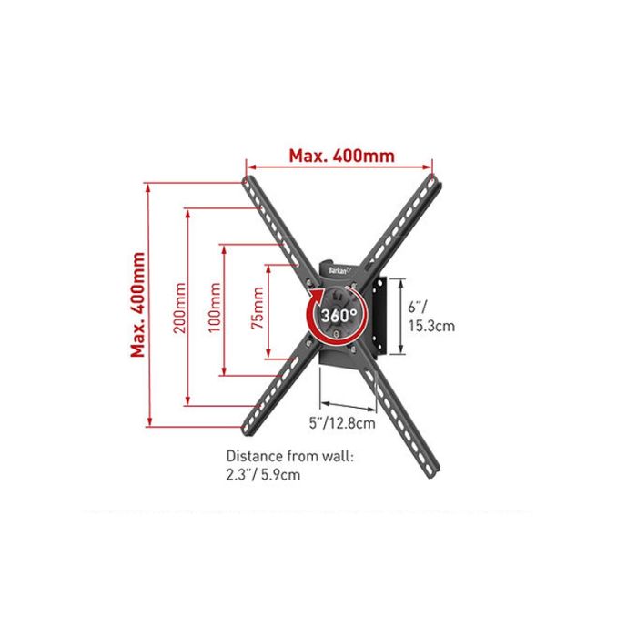 BM300R LCD TV zglobni zidni nosač do 65 inča