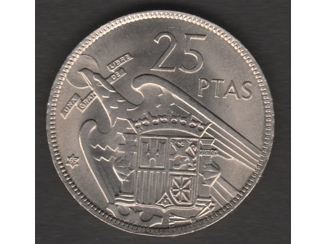 25 Pesetas, Pezeta - 1957 (65) - Spain, Španija