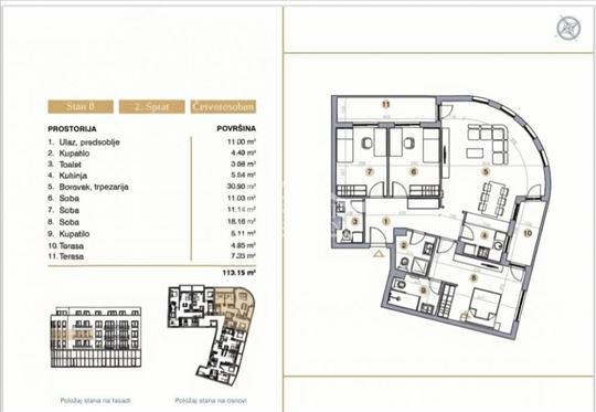 Premium novogradnja na Bežanijskoj kosi ID#24634