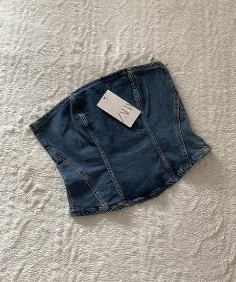 Zara denim korset top Nov sa etiketom