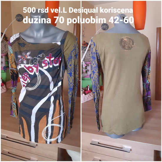 Desigual Ženska Majica Dugih Rukava