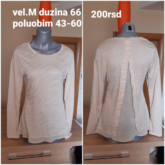 Ženska majica/bluza sa dugim rukavima