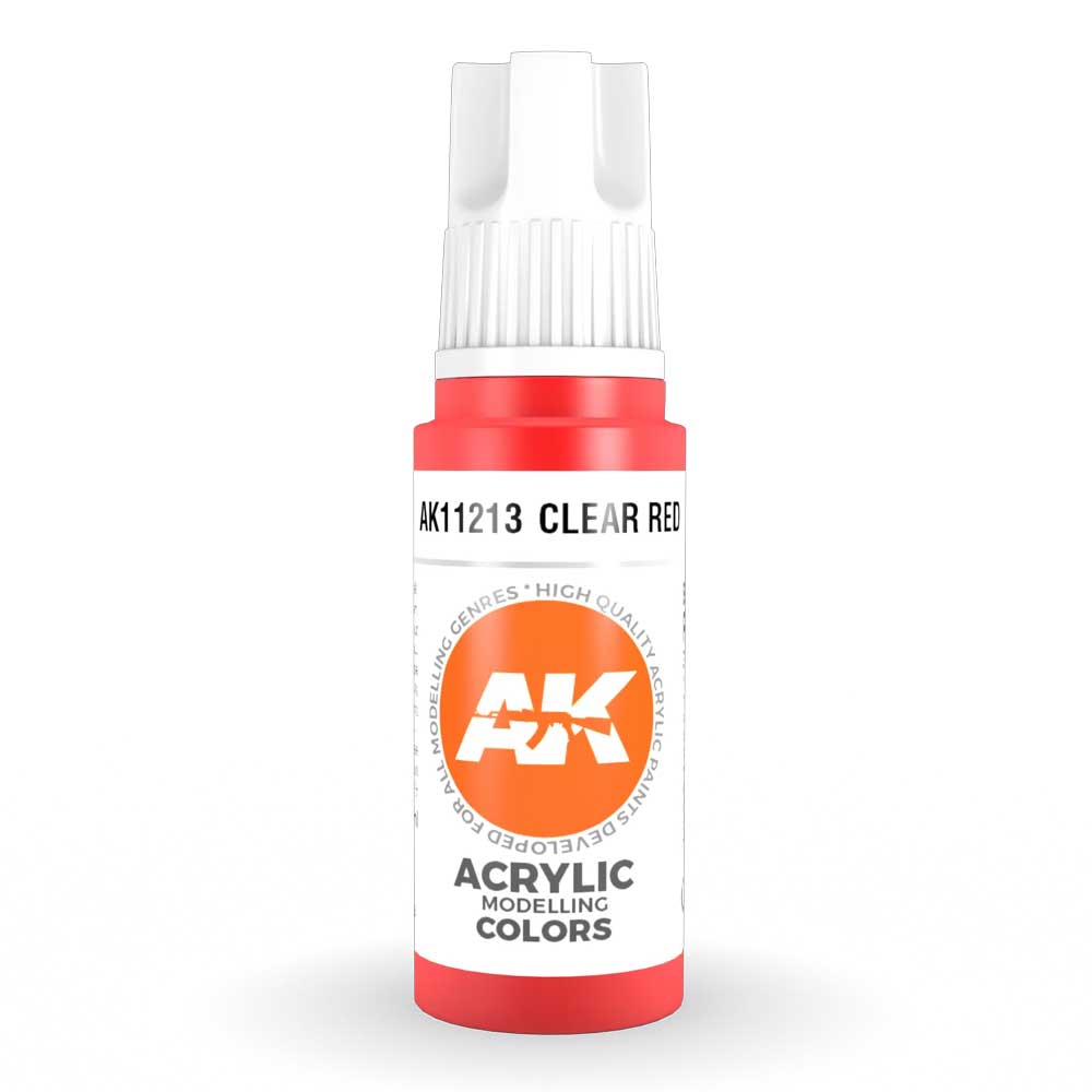 3GEN Acrylic Clear Red 17ml