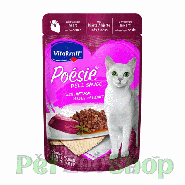 Vitakraft Poesie Grain Free Sos Goveđe srce za mačke 85g