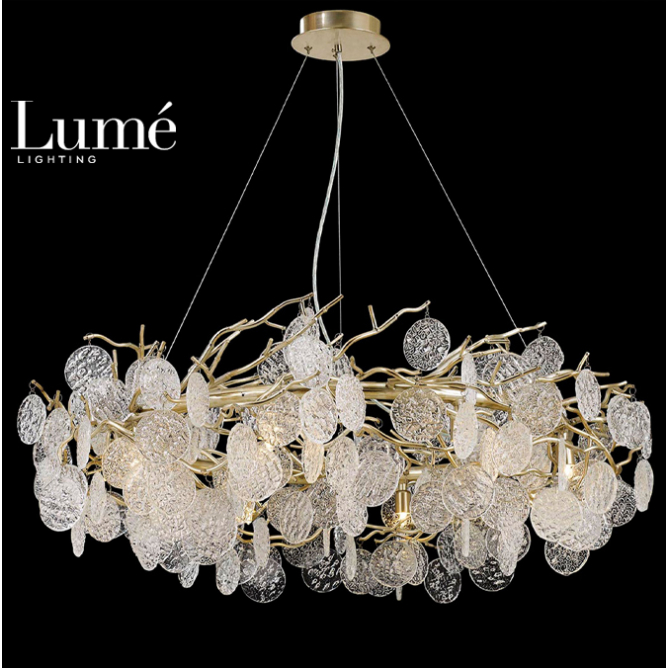 LUNA 167 LUSTER 8*G9 BRONZA