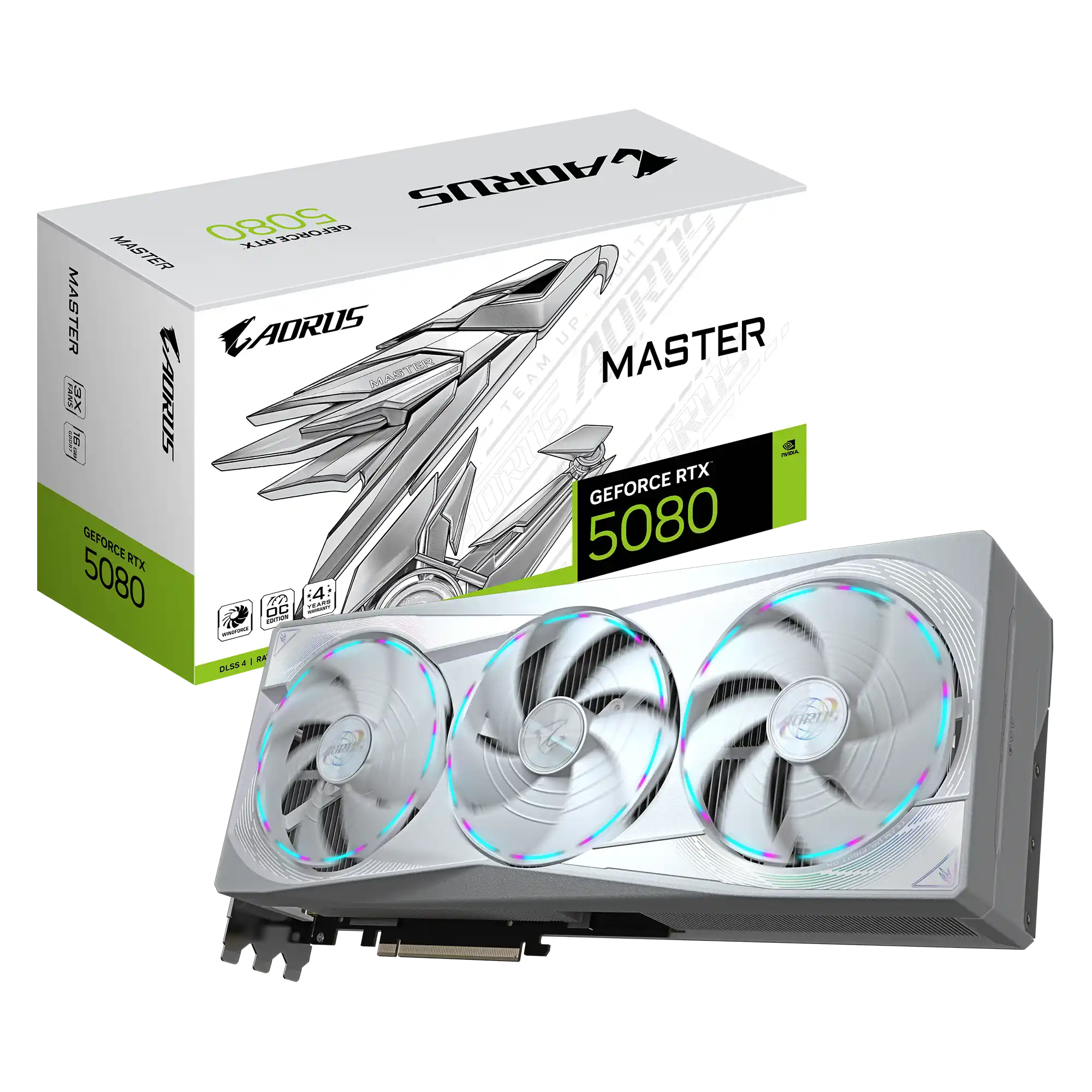 Graficka karta Gigabyte AORUS GeForce RTX 5080 MASTER ICE 16G GDDR7