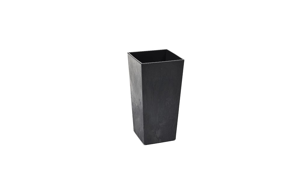 Saksija finezia 35x35x67 recycled-black concrete