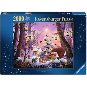 Ravensburger puzzle (slagalice) - Božić u šumi