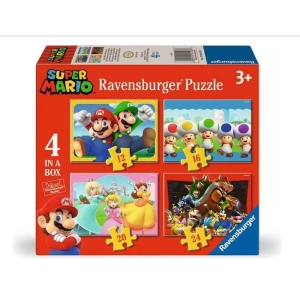 Ravensburger puzzle (slagalice) - Super Mario – 4 u 1 kutiji
