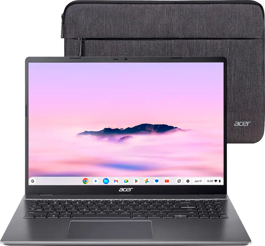 Acer - Chromebook Plus 516 Laptop with Google AI – 16" WUXGA Display - Intel i3-1315U – 8GB LPDDR5 – 128GB UFS – Wi-Fi 6E - Steel Gray