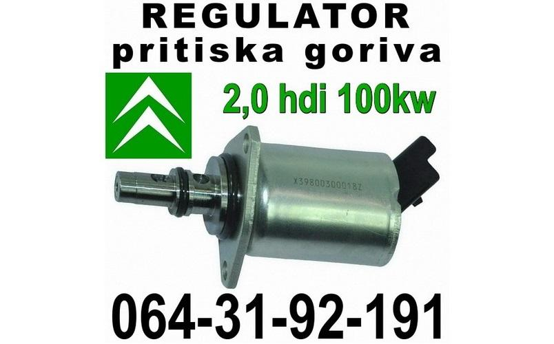 Citroen 2,0 hdi 100kw REGULATOR pritiska goriva 13150352