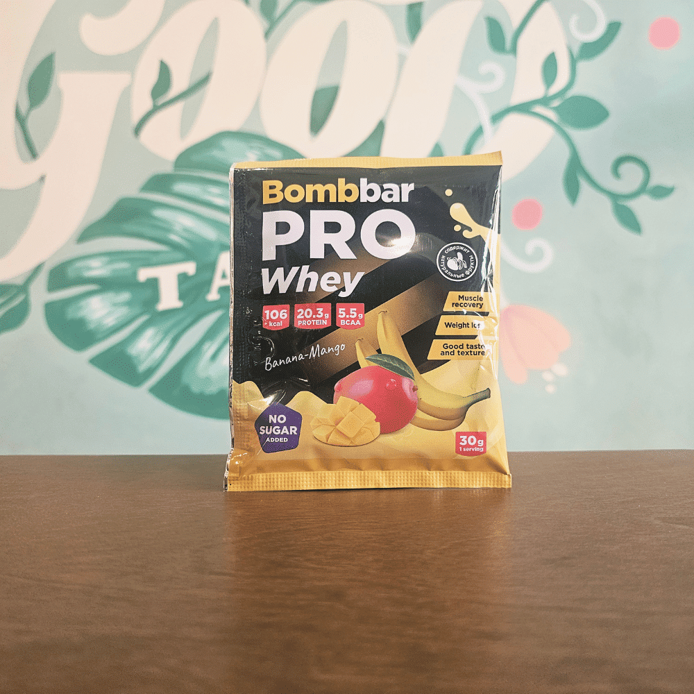 Bombbar – Whey protein – Banana mango 30g