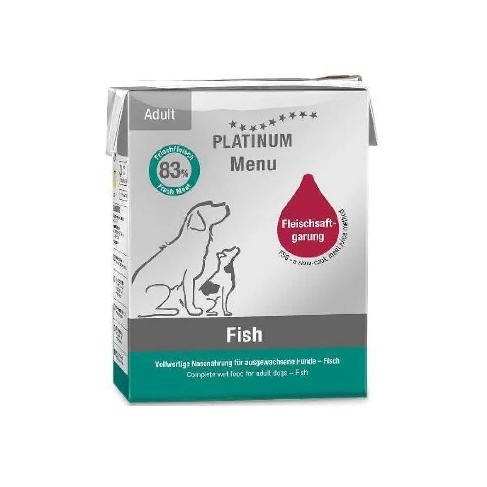 Platinum Menu tetrapak za pse Adult - Riba 90g